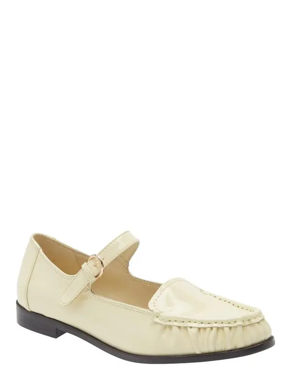 Jeffrey Campbell Lillith Mary Jane Flat - Butter Patent