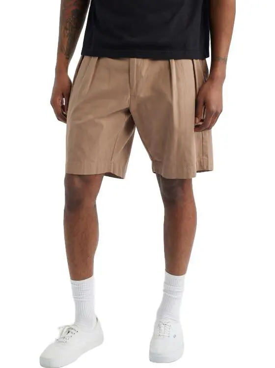 SERVICE WORKS Part Timer Organic Cotton Twill Shorts - Mushroom