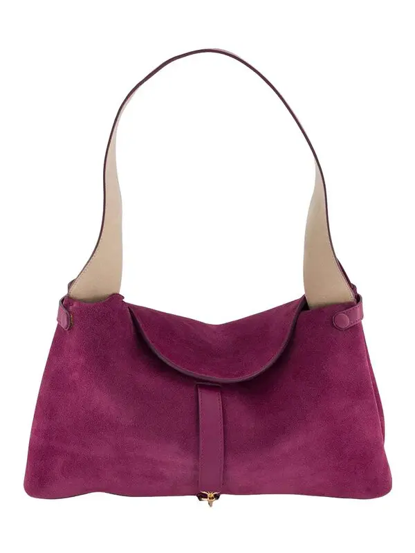REE PROJECTS Florencia Suede Shoulder Bag - Cardinal