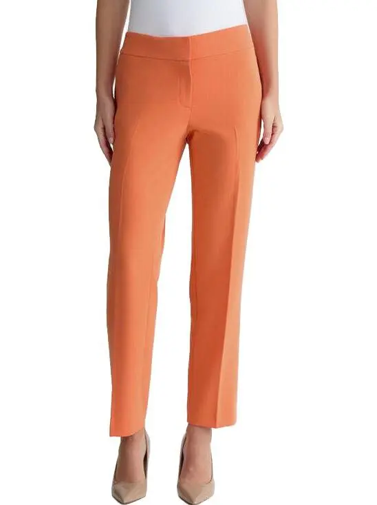 KASPER Ava Straight Leg Pants - Mandarin