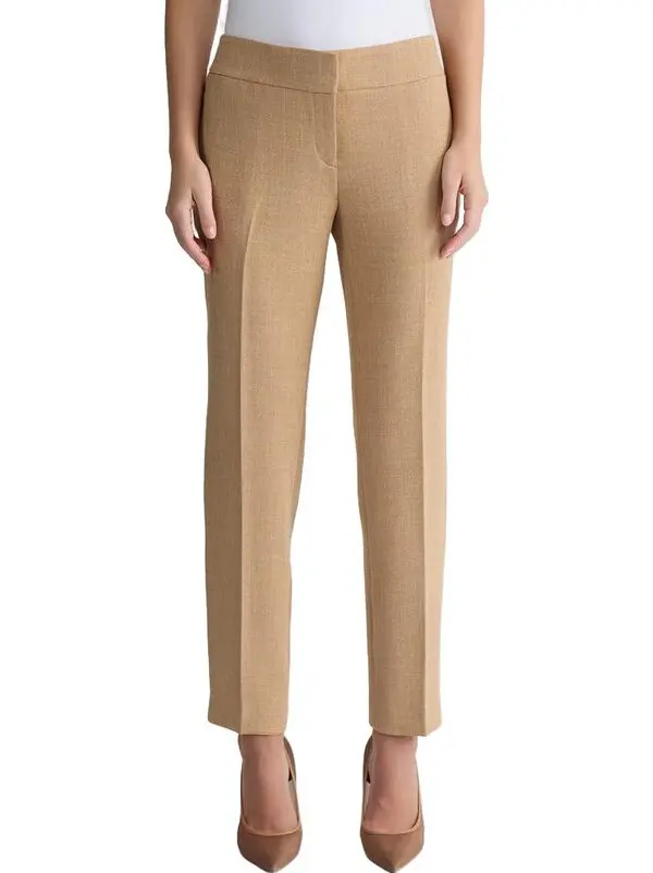 KASPER Ava Straight Leg Pants - Toasted Wheat