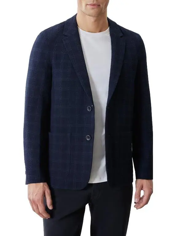 Robert Barakett Quincy Plaid Sport Coat - Dark Caspian
