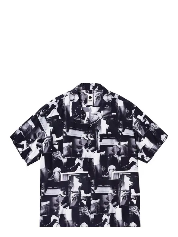 VOWELS Printed Still Shirt - Black