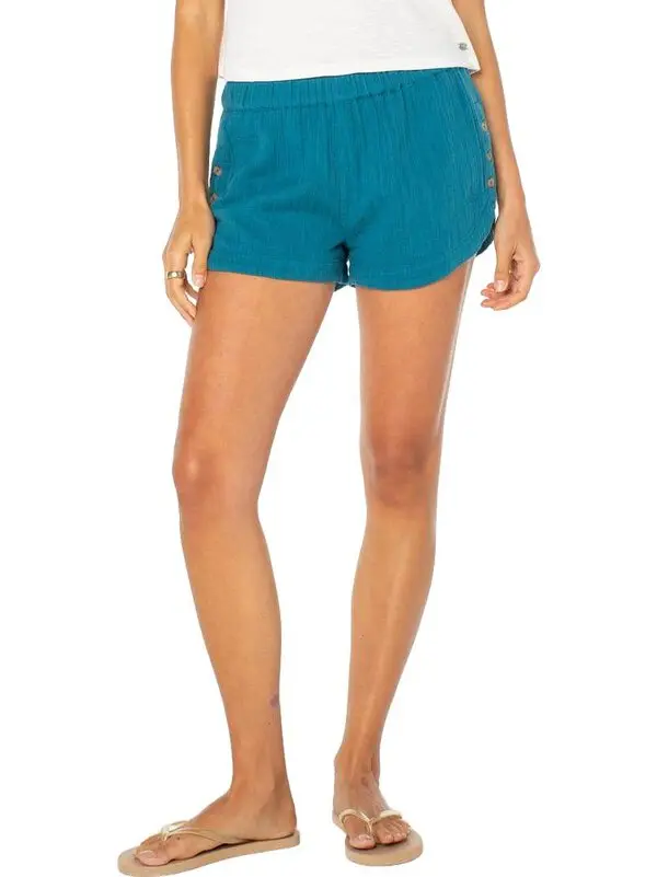 Roxy Seafront Cotton Shorts - Dragonfly