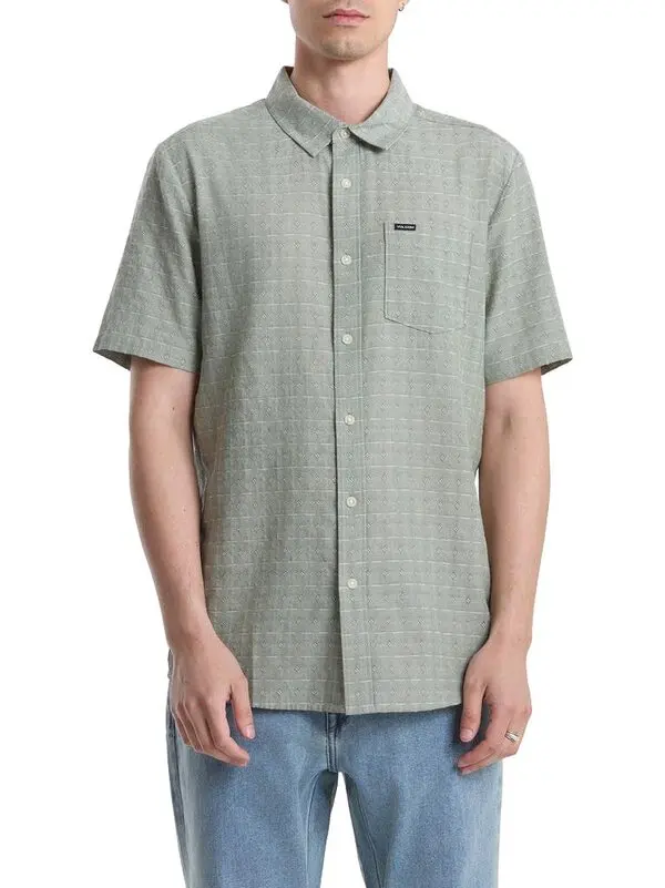 Volcom Bankstone Ii Short Sleeve Button-up Shirt - Brolive