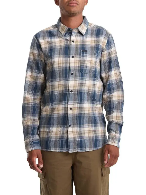 Volcom Caden Plaid Button-up Shirt - Dirty White