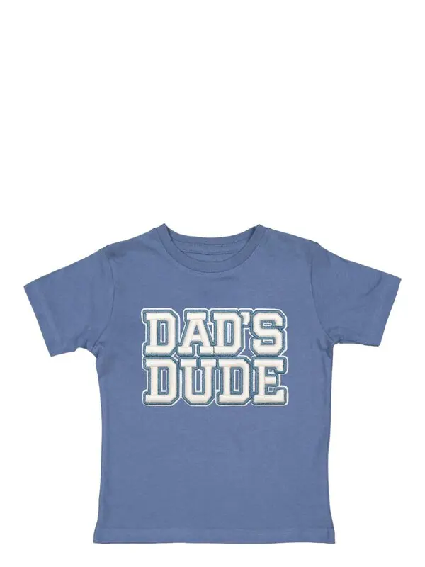 SWEET WINK Dad's Dude Patch Short Sleeve T-shirt - Indigo
