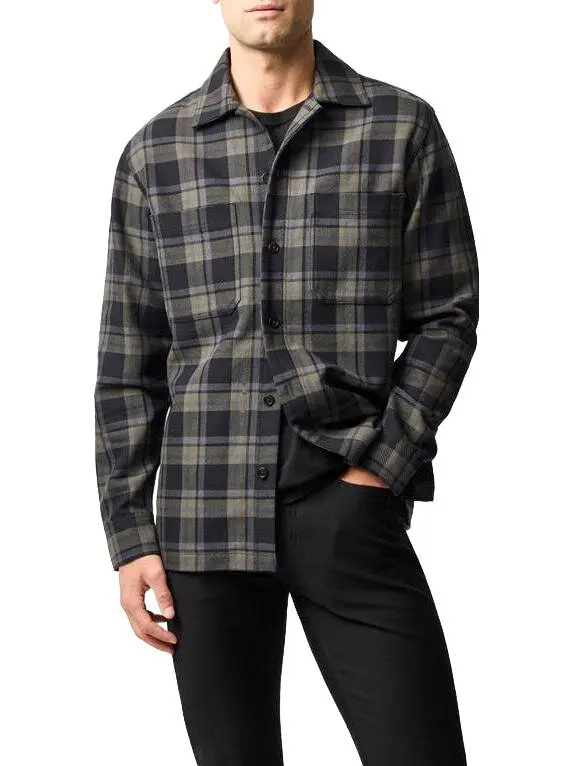 Rodd & Gunn Kingsland Plaid Cotton Overshirt - Moss