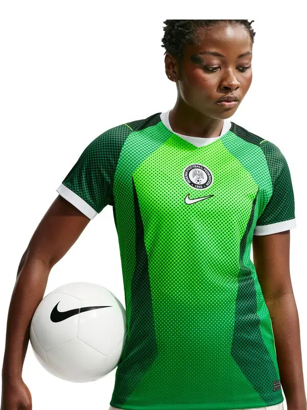 Nike Nigeria 2026 Stadium Home Dri-fit Soccer Short-sleeve Jersey - Green