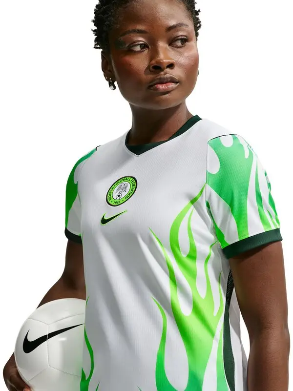 Nike Nigeria 2026 Stadium Away Dri-fit Soccer Replica Jersey - White