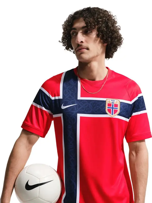 Nike Norway 2026 Stadium Home Dri-fit Soccer Replica Jersey - Red