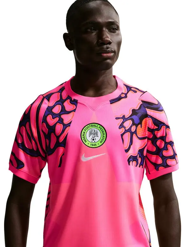 Nike Nigeria 2026 Stadium Goalkeeper Dri-fit Soccer Replica Short-sleeve Jersey - Pink