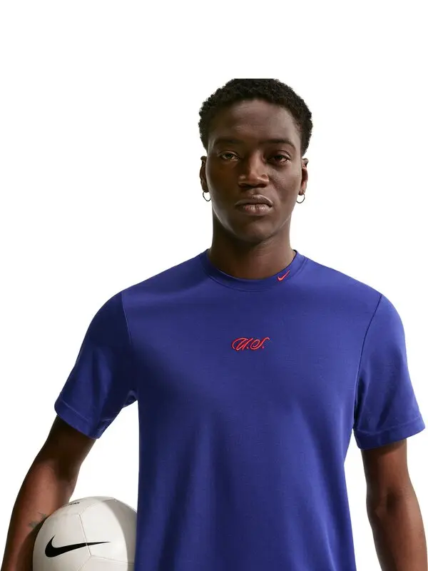 Nike Usmnt Primary Dri-fit Soccer T-shirt - Blue