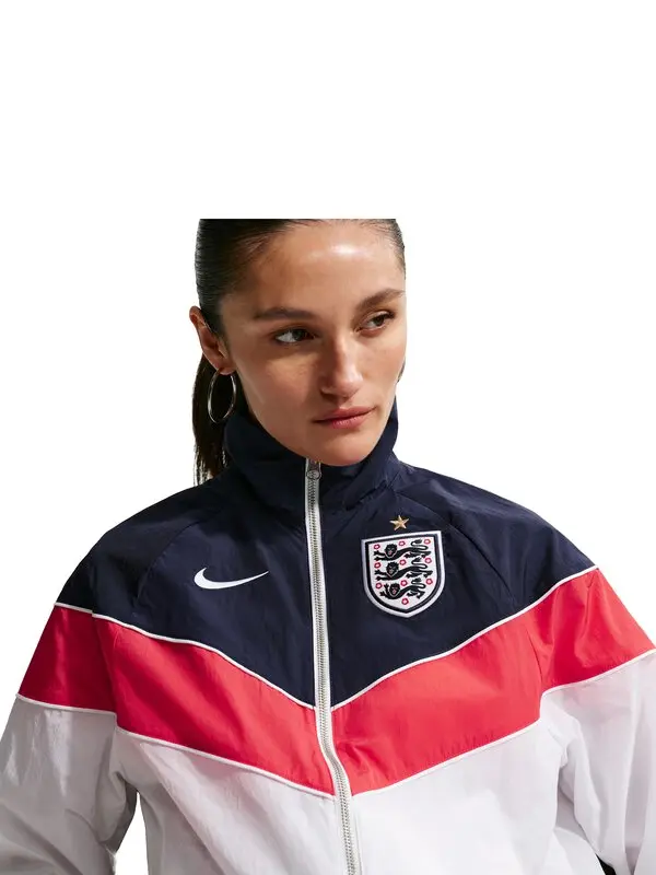 Nike England Windrunner Soccer Uv Woven Jacket - White