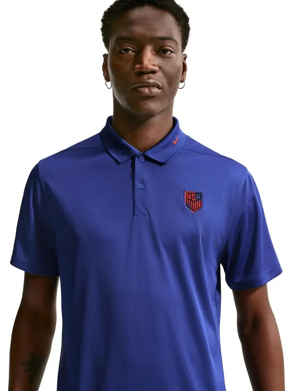 Nike Usmnt Victory Dri-fit Soccer Polo - Blue
