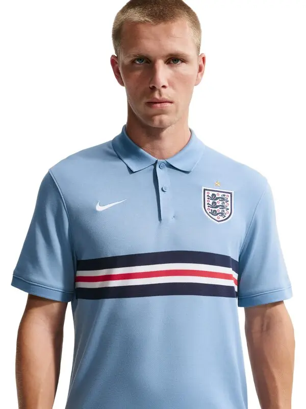 Nike England The Polo Dri-fit Soccer Polo - Blue