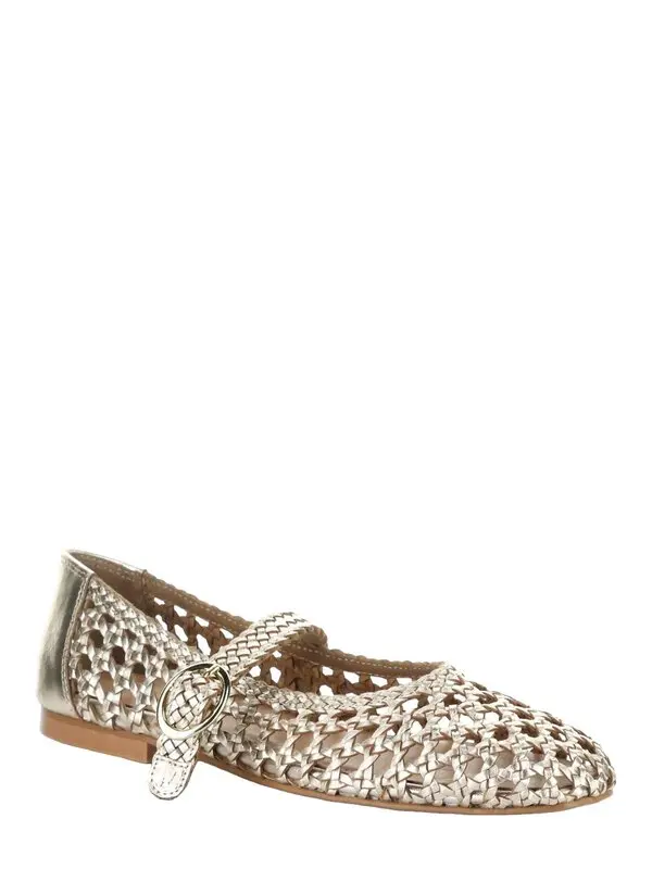 BOS. & CO. Mary Jane Flat - Gold