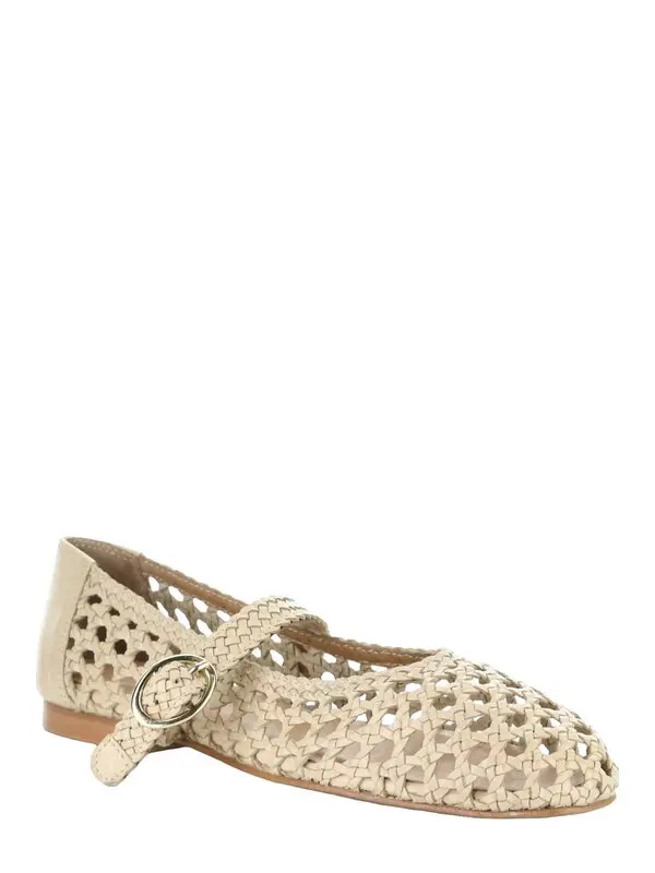 BOS. & CO. Mary Jane Flat - Light Beige