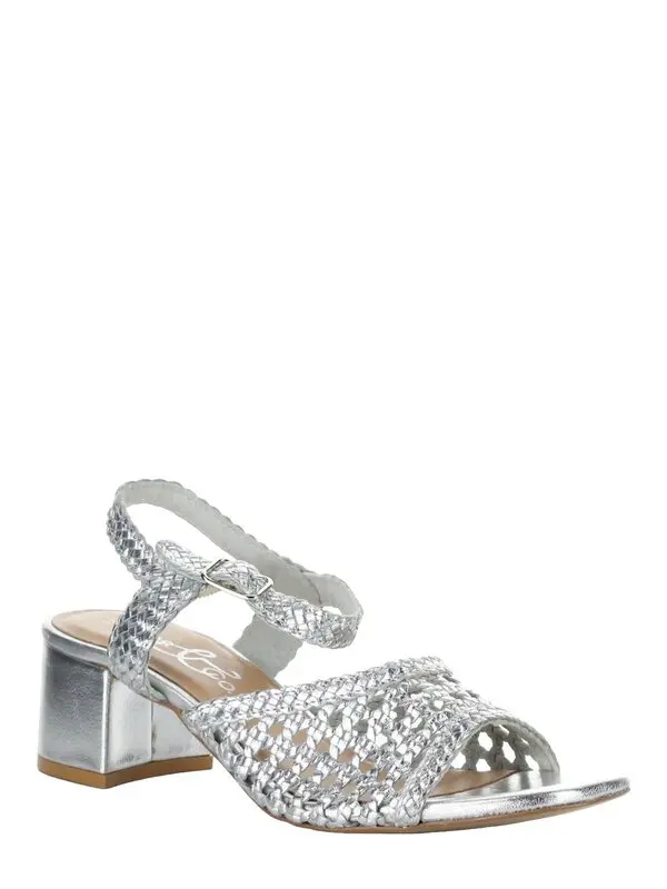 BOS. & CO. Wendi Ankle Strap Sandal - Silver