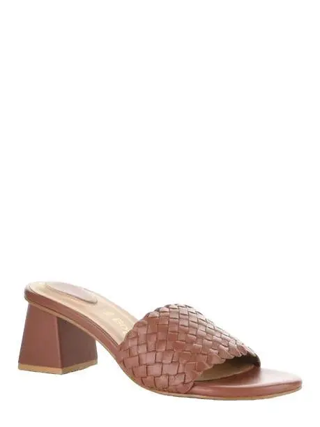 BOS. & CO. Wella Slide Sandal - Rich Tan
