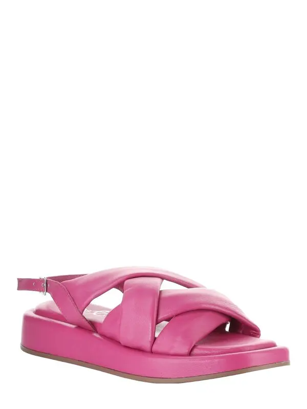 BOS. & CO. Brixin Slingback Platform Wedge Sandal - Fuchsia