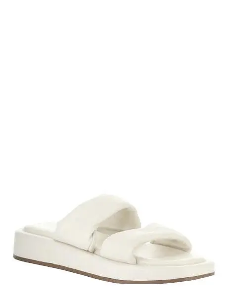 BOS. & CO. Bayla Platform Wedge Slides - White
