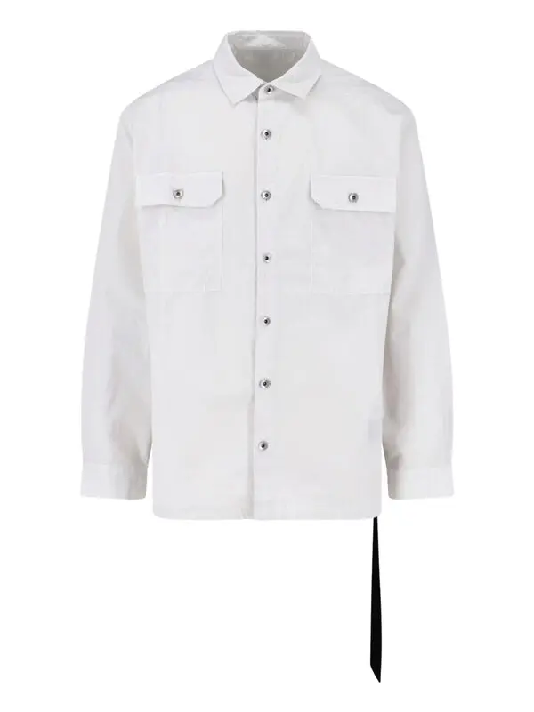 Rick Owens Jumbo" Button Shirt - Gray