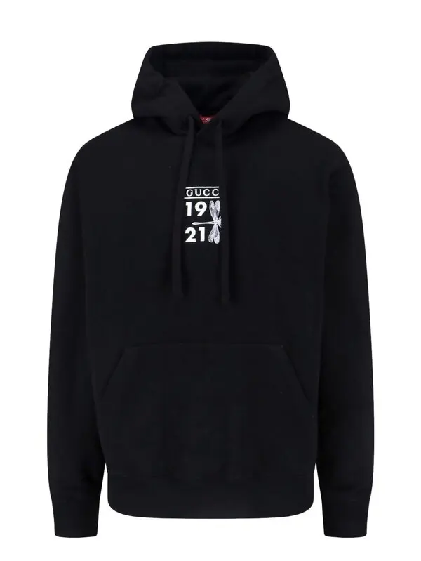 Gucci Logo Hoodie - Black