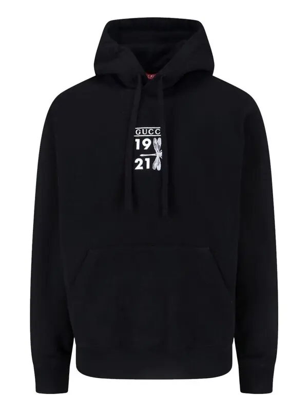 Fear Of God Stone Island Cotton Logo Hoodie - Black