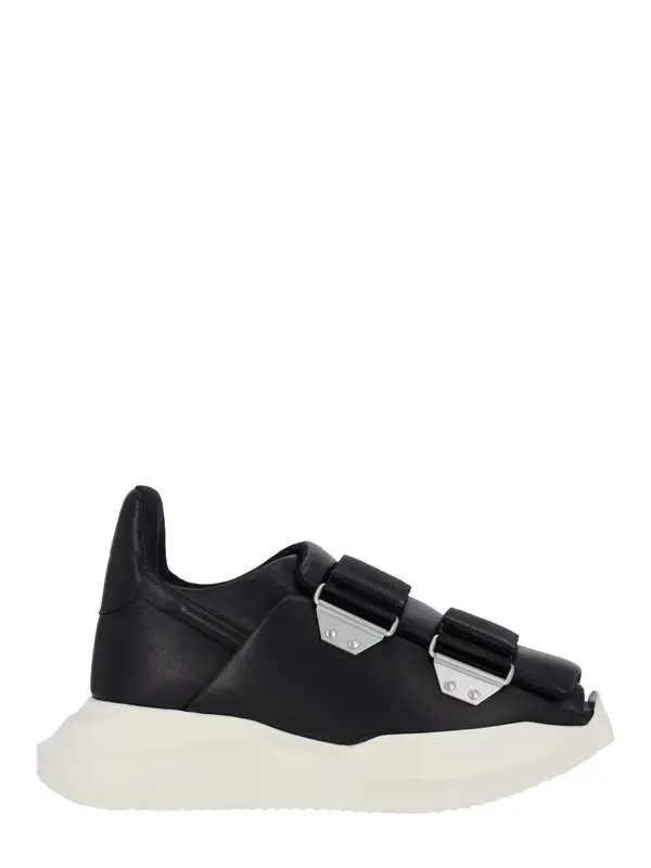 Rick Owens Leather Sneakers - Black