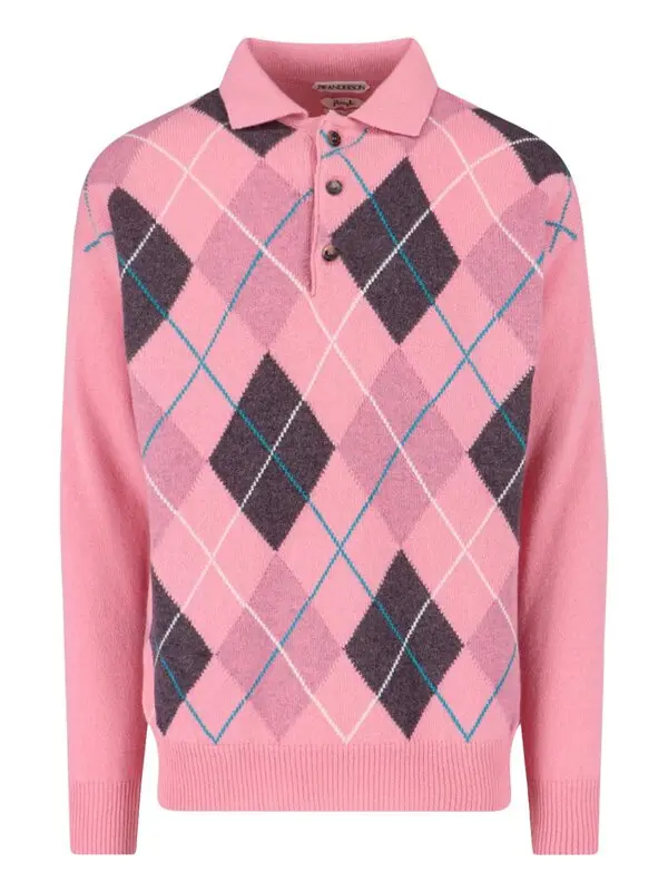 JW Anderson X Pringle Of Scotland Wool Sweater - Pink