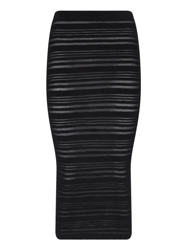 ANDREĀDAMO Knit Maxi Skirt - Black