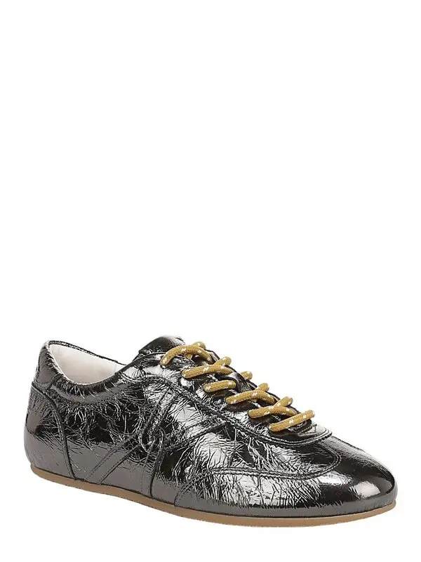 Veronica Beard Riviera Sneakers - Gunmetal Leather