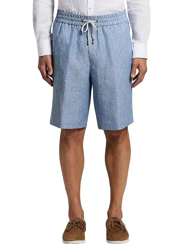 Peserico Wide-leg Bermuda Shorts - Powder Blue