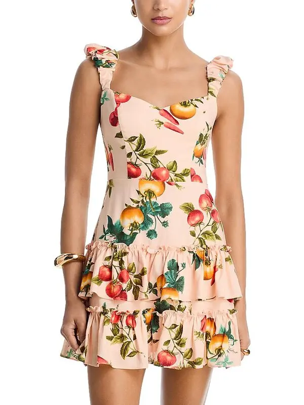 Aqua Mini Dress - Red Multi