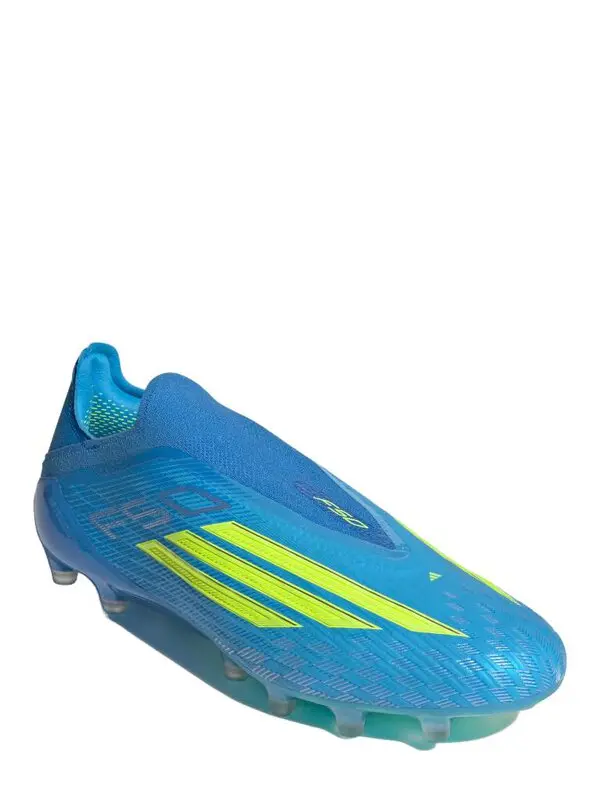 Adidas F50 Elite Laceless Artificial Ground Soccer Cleats - Lucid Ray Blue / Team Solar Yellow 2 / Lucid Aquamarine