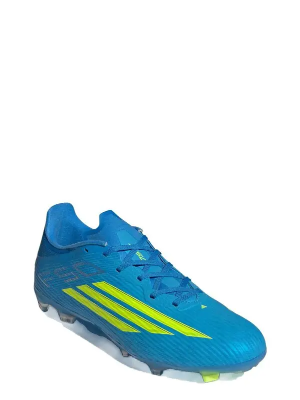 Adidas F50 League Firm Ground / Multi Ground Soccer Cleats - Lucid Ray Blue / Team Solar Yellow 2 / Lucid Aquamarine