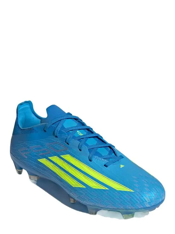 Adidas F50 Pro Firm Ground Soccer Cleats - Lucid Ray Blue / Team Solar Yellow 2 / Lucid Aquamarine
