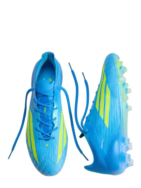Adidas F50 Elite Firm Ground Soccer Cleats - Lucid Ray Blue / Team Solar Yellow 2 / Lucid Aquamarine