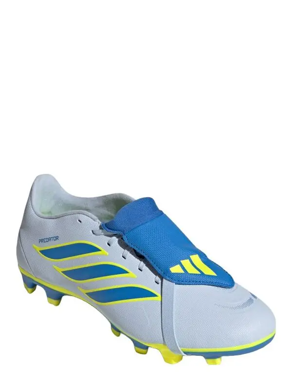 Adidas Predator Club Fold-over Tongue Firm Ground/multi Ground Soccer Cleats - Crystal Sky / Ray Blue / Team Solar Yellow 2