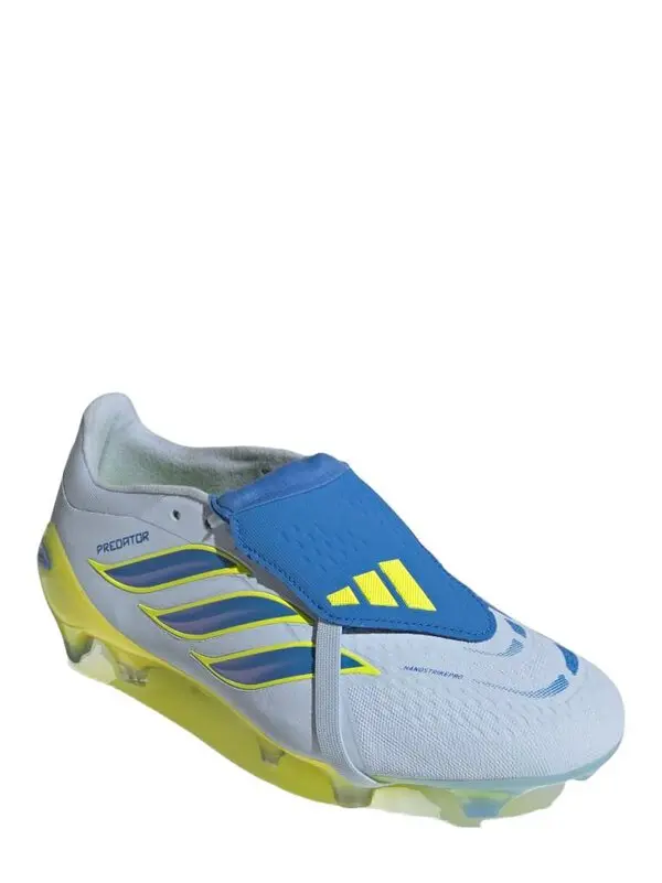 Adidas Predator Pro Fold-over Tongue Firm Ground Soccer Cleats - Crystal Sky / Ray Blue / Team Solar Yellow 2