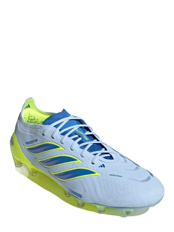 Adidas Predator Elite Artificial Ground Soccer Cleats - Crystal Sky / Ray Blue / Team Solar Yellow 2