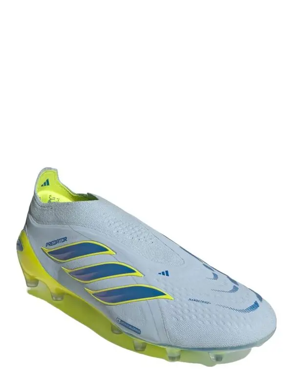 Adidas Predator Elite Laceless Artificial Ground Soccer Cleats - Crystal Sky / Ray Blue / Team Solar Yellow 2