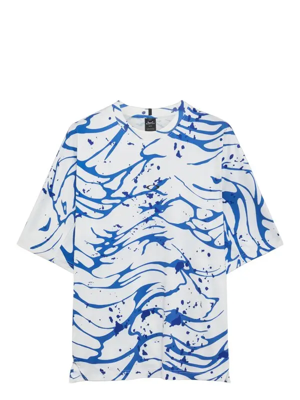 Oakley All Wave Sun Tee - White,blue