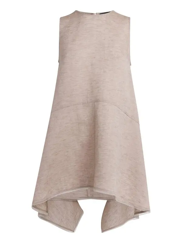 Fabiana Filippi Sleeveless A-line Top - Beige