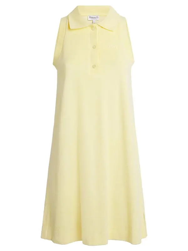 Hunza G Towelling Mini Dress - Yellow