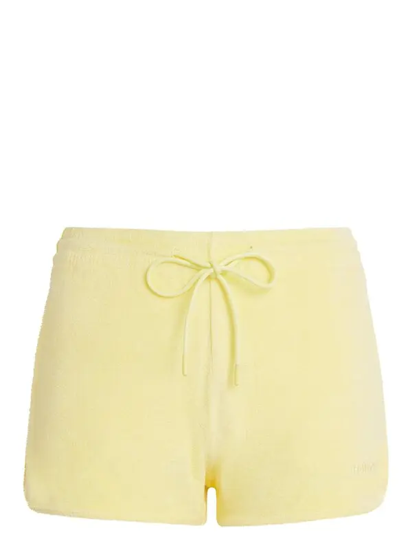 Hunza G Cotton Terry Towelling Shorts - Yellow