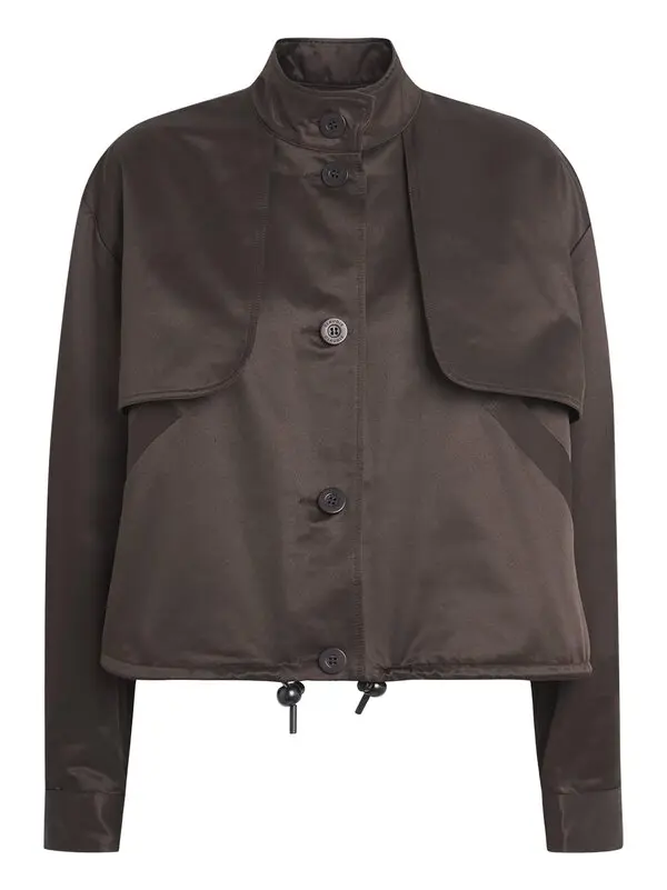 Claudie Pierlot Satin-effect Jacket - Brown