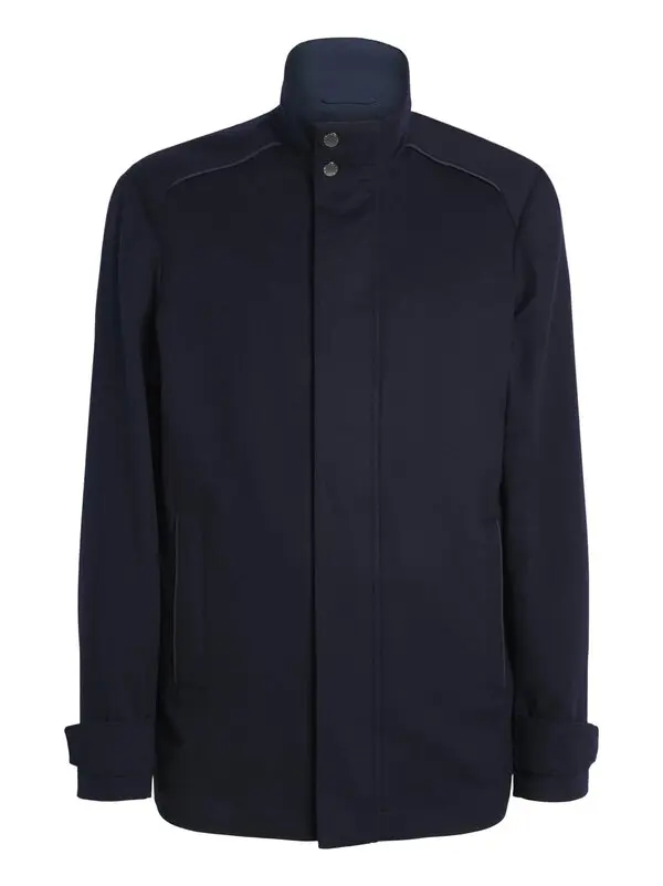Paul & Shark Typhoon Platinum Car Coat - Navy