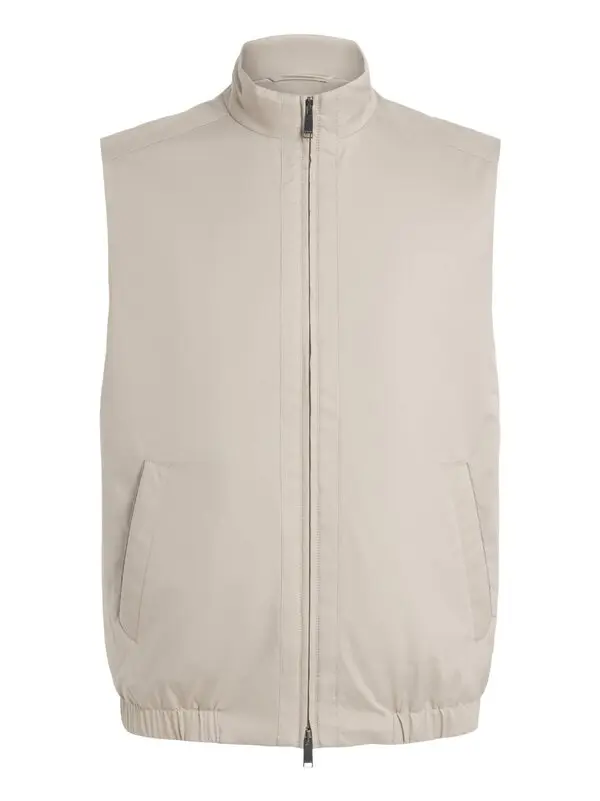 Eton Windproof Gilet - Beige
